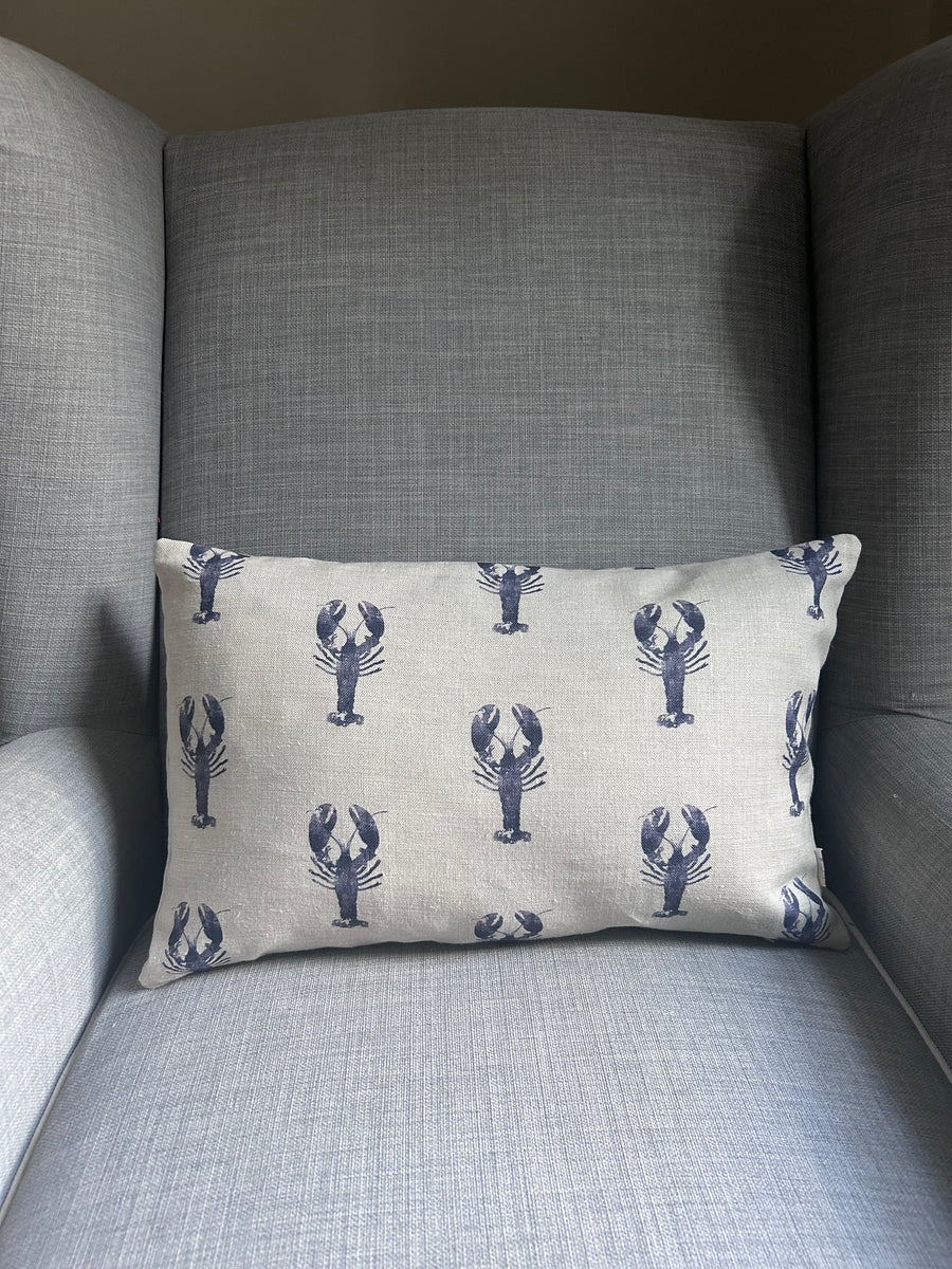 Lobster - Navy on Stone – Alice Kate by Design